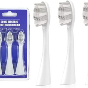 Toothbrush Replacement Heads 3 pcs for P3, S81, Made of Dupont Bristles, Soft Gum, Tongue Coating