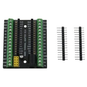 zczqc terminal adapter board terminal expansion adapter plate with nrf2401, expansion interface dc power supply interface for arduino nano v3.0 avr atmega328p