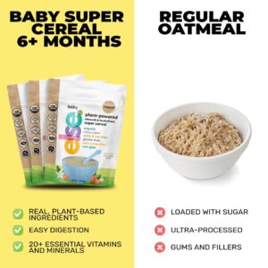 Else Nutrition Baby Cereal Stage 1 for 6 months+, Plant Protein, Organic, Whole foods, Vitamins and Minerals (Banana, 1 Pack)