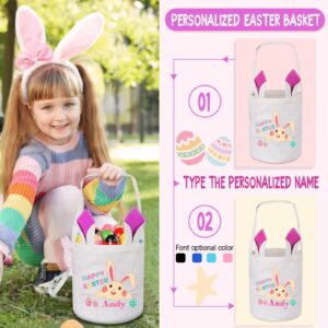 Easter Baskets for Kids, Jocidea Custom Easter Baskets for Kids Personalized Easter Basket for Girl Boy Easter Gifts Easter Basket Stuffers for Toddler Easter Basket Toys — Blue