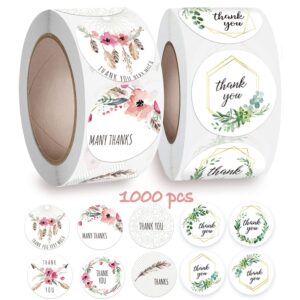 1000 pcs thank you stickers wedding favors small business envelope seals mini candy chocolate stickers party gift romantic self-adhesive label 1 inch stickers rolls