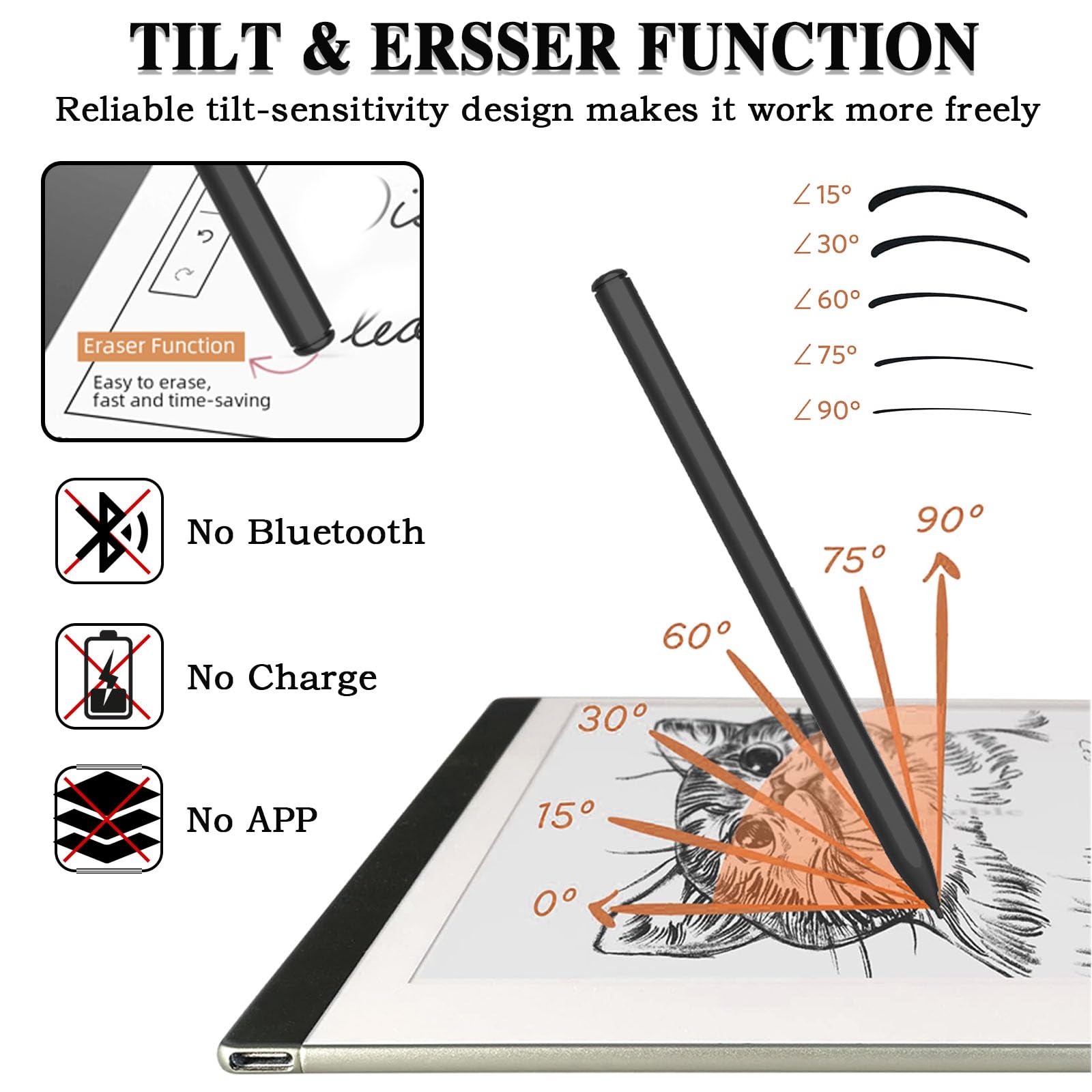 Stylus Pens for Touch Screen(2pcs), iPad Pencil Compatible with/Apple/iPhone/iPad/Android/Microsoft Tablets and More Capacitive Touch Screens