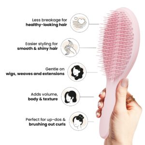 Tangle Teezer The Ultimate Styler Hair Styling Brush for Dry Styling, Maintains, Blends & Adds Volume, Texture & Shine, Millennial Pink