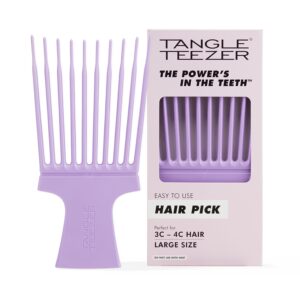 tangle teezer | the hair pick for curly hair | adds lift, volume, preserves curl, reduces frizz | lilac