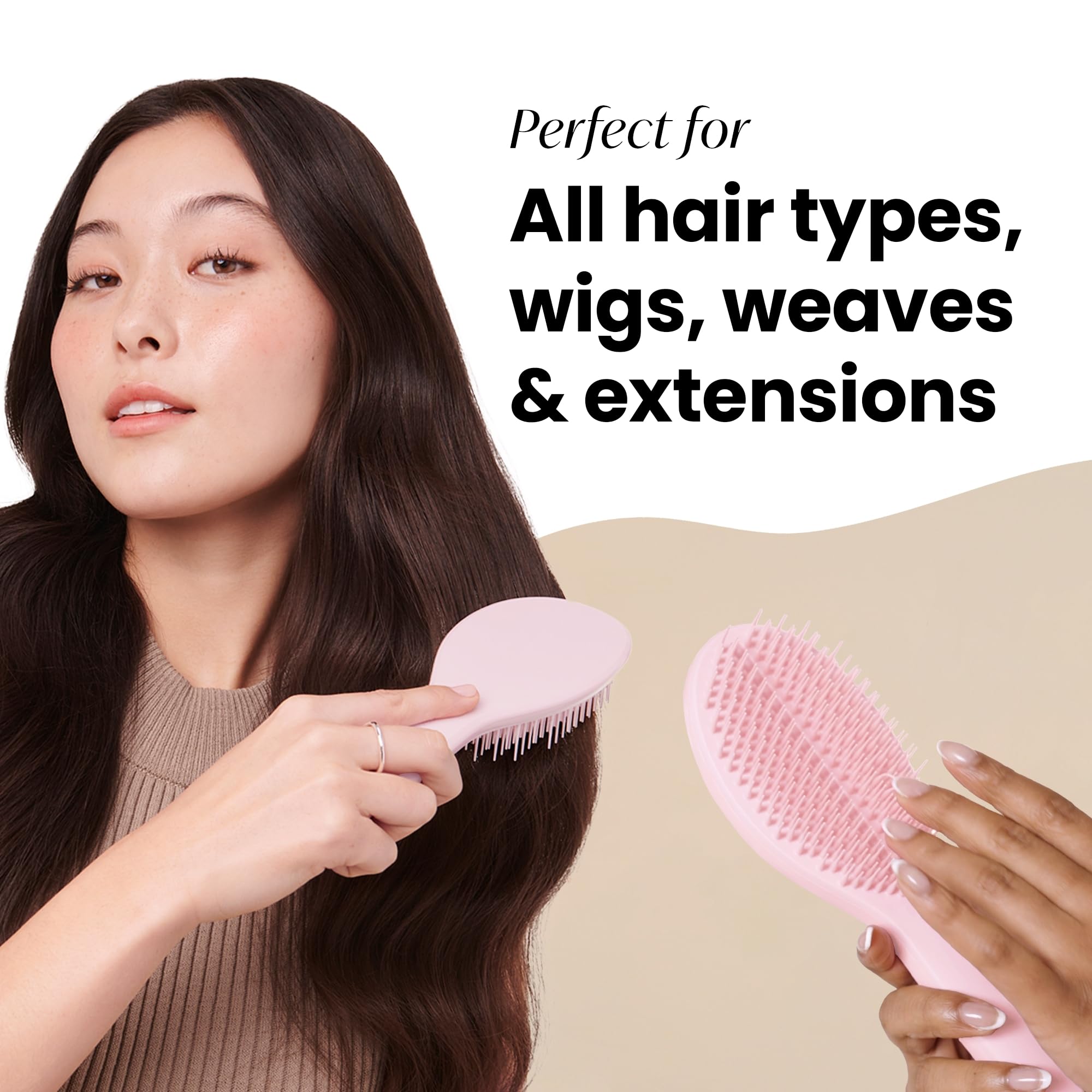 Tangle Teezer The Ultimate Styler Hair Styling Brush for Dry Styling, Maintains, Blends & Adds Volume, Texture & Shine, Millennial Pink