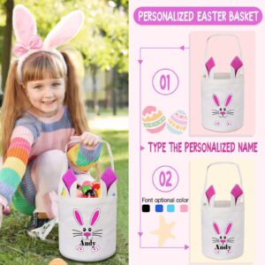 Personalized Easter Baskets for Girls Boys, Jocidea Custom Easter Baskets for Kids Personalized Easter Basket Easter Gifts Easter Basket Stuffers for Kids Easter Basket Toys — Blue