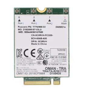 dw5821e 3g/4g/5g card, network adapter card, for pci express m.2 specification 3042 type key.b slot, for pc, laptops