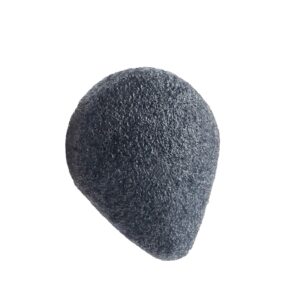 julep single konjac sponge - face - skin-clarifying charcoal gentle exfoliating cleansing tool with convenient suction cup hook