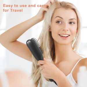 Sea-Maid Hair Straightener Brush, Ceramic Ionic Hot Air Brush with Anti-Scald, Auto Temperature Lock & Auto-Off Feature, 3 Heat