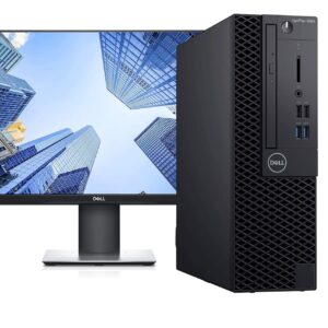 Dell OptiPlex 3070 SFF Small Form Factor Desktop - 9th Gen Intel Core i5-9500, 16GB DDR4 Memory, 512GB SSD,USB WiFi, Nvidia Geforce GT730 2gb Video, with 24" LCD Windows 10 Pro (Renewed)