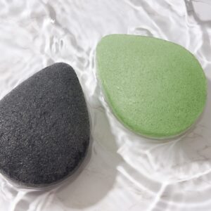 Julep Single Konjac Sponge - Face - Skin-Clarifying Charcoal Gentle Exfoliating Cleansing Tool with Convenient Suction Cup Hook