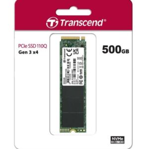 Transcend 500GB PCIe SSD M.2 (2280) NVMe PCIe Gen3x4 TS500GMTE110Q