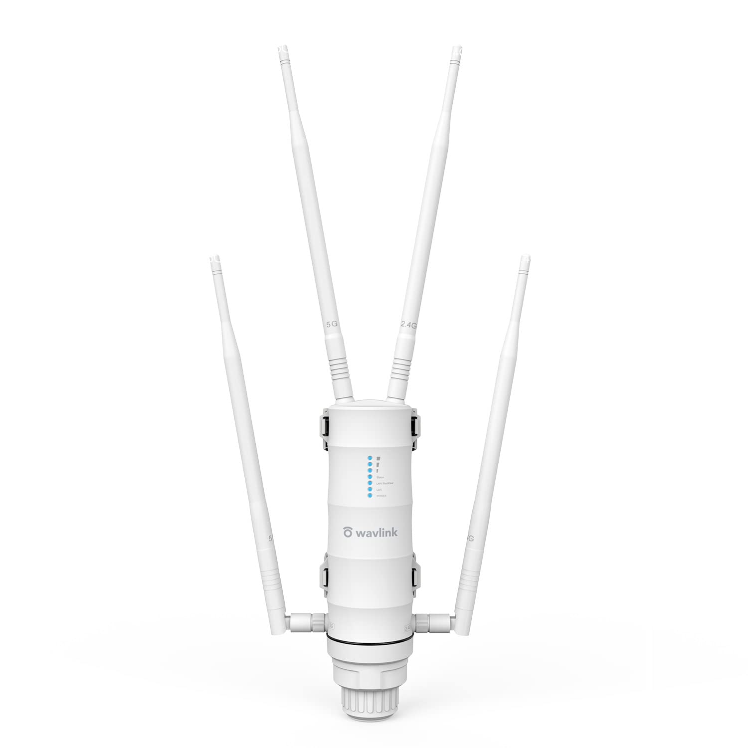 WAVLINK Outdoor WiFi Extender AC1200, Weatherproof Outdoor Access Point with PoE | Dual Band 2.4 & 5GHz | Detachable Antennas | Up to 64-96 Connections for Business Home