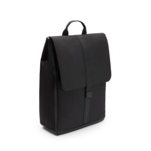 bugaboo changing backpack water-repellent and 100% recycled fabrics with portable changing mat, midnight black