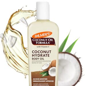 palmer's coconut oil formula body oil, body moisturizer with green coffee extract, bath oil for dry skin, 8.5 ounces (pour cap)