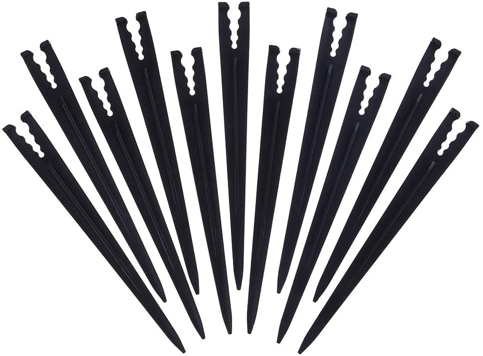 500 Pcs Plastic Irrigation Drip Support Stakes for 1/4-Inch Tubing Hose 4/7 or 3/5 Irrigation Hose Holder&Emitters/Drip Irrigation Kits/Garden Tools for Vegetable Gardens Flower Beds Herbs Garden