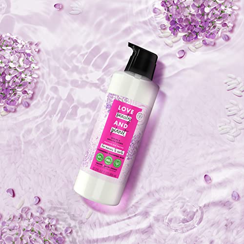 Love Beauty and Planet Shampoo Milk Moisture and Bounce for Waves and Curls Rice Oil and Angelica Essence 100 percent Biodegradable Shampoo 32 oz