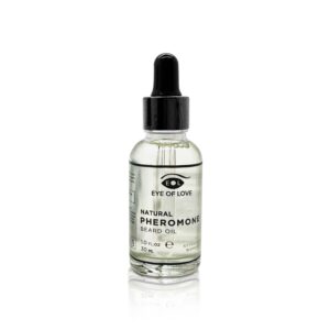 eye of love natural pheromone beard oil to attract men and women. enhance your seduction and romance while moistaruzing. 1 fl oz