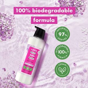 Love Beauty and Planet Shampoo Milk Moisture and Bounce for Waves and Curls Rice Oil and Angelica Essence 100 percent Biodegradable Shampoo 32 oz