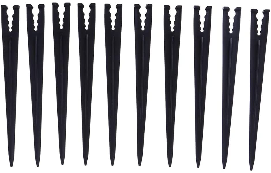 500 Pcs Plastic Irrigation Drip Support Stakes for 1/4-Inch Tubing Hose 4/7 or 3/5 Irrigation Hose Holder&Emitters/Drip Irrigation Kits/Garden Tools for Vegetable Gardens Flower Beds Herbs Garden