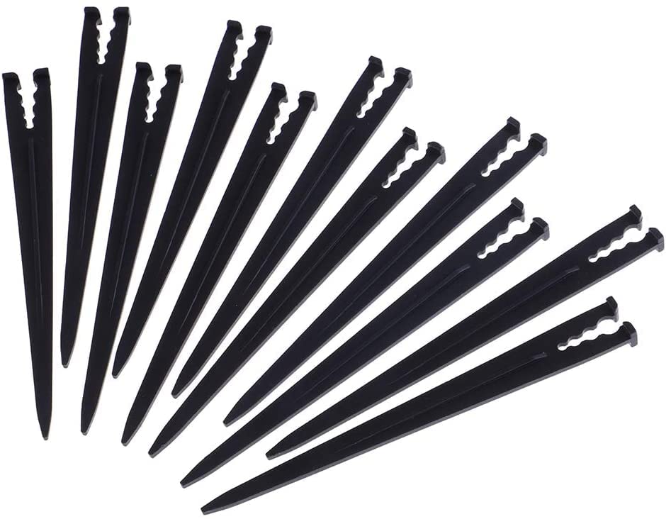 500 Pcs Plastic Irrigation Drip Support Stakes for 1/4-Inch Tubing Hose 4/7 or 3/5 Irrigation Hose Holder&Emitters/Drip Irrigation Kits/Garden Tools for Vegetable Gardens Flower Beds Herbs Garden