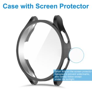 NANW 4 Pack Screen Protector Compatible with Samsung Galaxy 4 40mm, Soft TPU Plated Case Anti-Scratch Cover Rugged Bumper Full Cover Protective Shell for Galaxy Watch 4 Smartwatch