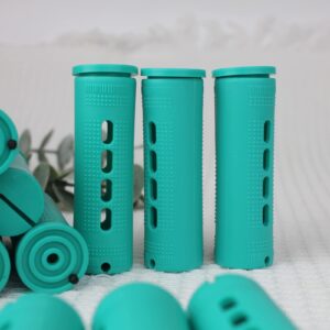 Large Perm Rods,40 pcs Green Color Perm Rods for Natural Hair Jumbo Cold Wave Rods for Long Short Hair Hair Roller Hair Curlers Hairstyle Hairdressing Tools