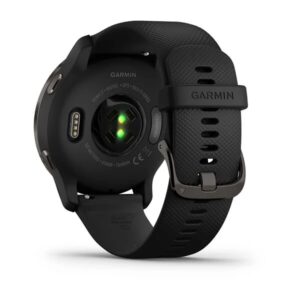 Lumintrail Garmin Venu 2, GPS Smartwatch, Slate Bezel with 45 MM Black Case and Silicone Band, Always-On AMOLED Display, Advanced Health Monitoring and Fitness Features, with a USB Wall Plug