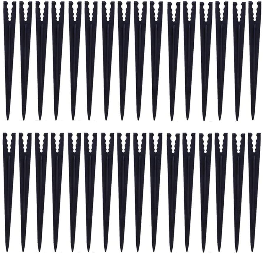 500 Pcs Plastic Irrigation Drip Support Stakes for 1/4-Inch Tubing Hose 4/7 or 3/5 Irrigation Hose Holder&Emitters/Drip Irrigation Kits/Garden Tools for Vegetable Gardens Flower Beds Herbs Garden