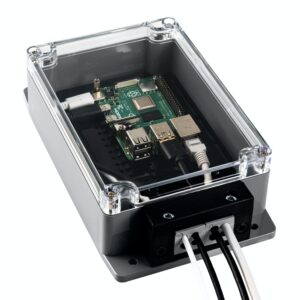 sixfab outdoor ip65 project enclosure | for raspberry pi & arduino & development boards | d:4.9 x w:8.3 x h:2.3 (inches) | dustproof/water-resistant | iot