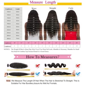 Hair Extensions, Wigs & Accessories Malaysian Water Wave Hair Bundles 8-28 inch 100% Human Hair Weave Remy Hair Natural Color 4 pcs Hair Weaves for Women (Stretched Length : 22 24 26 28)