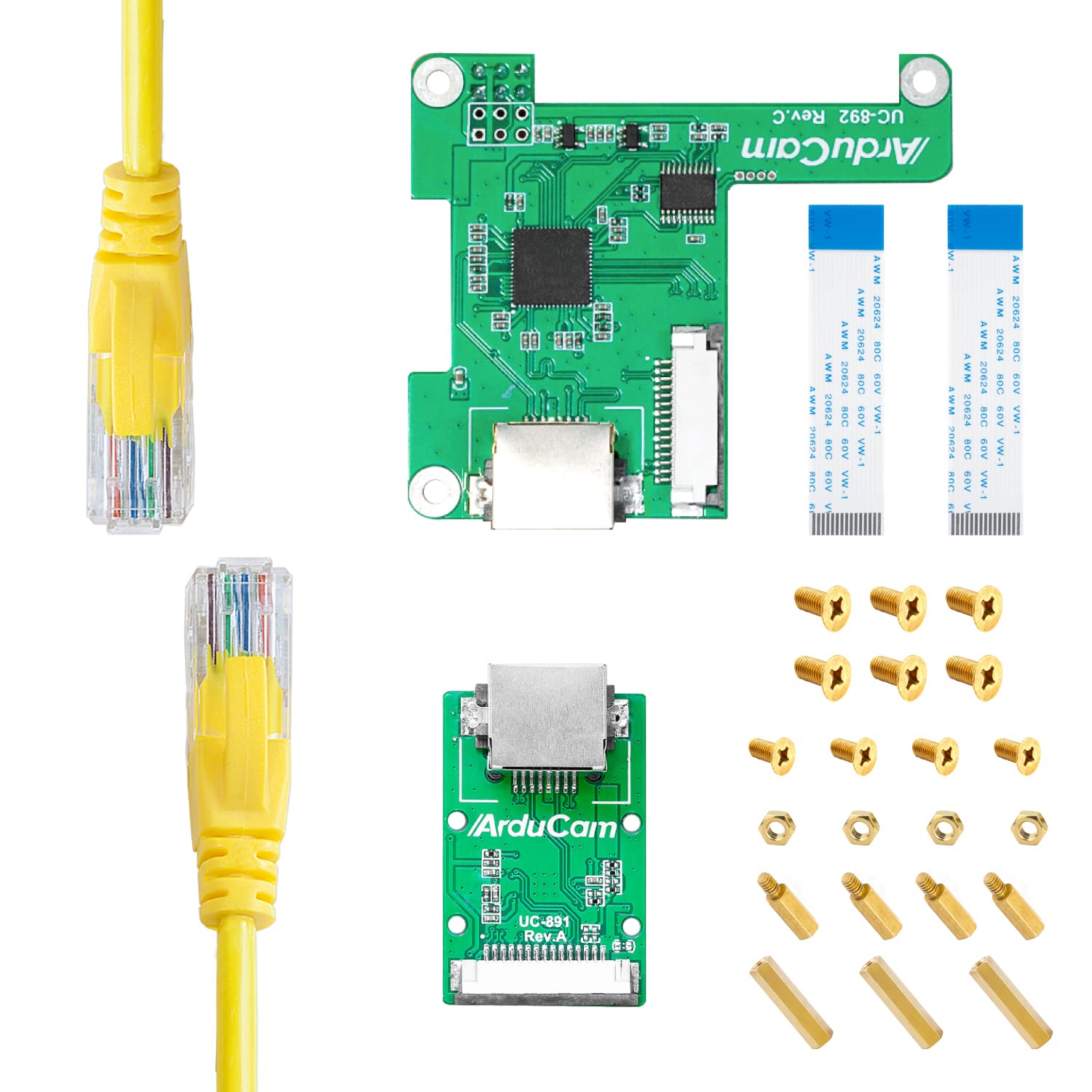 Arducam Cable Extension Kit for Raspberry Pi Camera, Up to 10-Meter Extension, Compatible with Raspberry Pi Camera V1/V2/V3/HQ/Global Shutter, and 16MP/64MP/ToF Camera Module