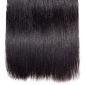 Hair Extensions, Wigs & Accessories Malaysian Straight Hair 3 Bundles With 13 * 4 Lace Frontal Closure Hair Weave Bundles Non Remy Human Hair Extension for Women (Length : 26 26 26Cl20)