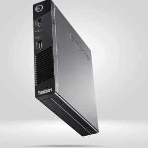 Lenovo ThinkCentre M73 Tiny Business Computer Desktop PC, Intel Core i3 4th Gen 2.9GHz, 8GB DDR3, 120GB SSD, MTG New 22 inch LED Monitor, RGB KBM & Speakers, WiFi, Windows 10 Pro (Renewed)