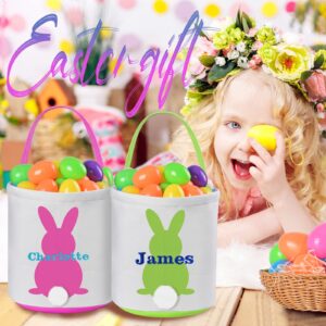 Personalized Easter Basket, Jocidea 1 Pack Customized Easter Baskets Personalized Easter Gifts for Kids Easter Basket Toys for Girls Easter Toys - Easter Basket Stuffers for Kids & Toddler - Pink