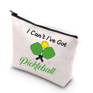 mnigiu pickleball lover gift pickleball player makeup bag i can't i've got pickleball zipper pouch (pickleball bag)