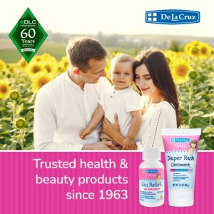 De La Cruz - Gas Drops for Babies and Baby Diaper Rash Cream with Zinc Oxide Bundle