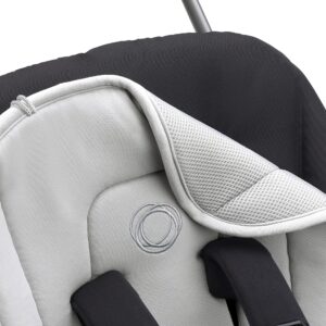 Bugaboo Dual Comfort Seat Liner Fully Reversible to Regulate Body Temperature, Compatible with All Bugaboo Strollers- Misty Grey