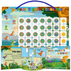 potty trainning chart for toddlers fun kids toilet incentives sticker with 35pcs dino potty magnetic reward stickers