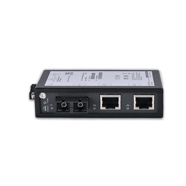 InHand Networks 5-Port Unmanaged Industrial Gigabit Ethernet Switch, 5 * 10/100/1000 Base-T(X) Adaptive RJ45 Ports, 16Gbps Switching Capacity, IP30, DIN Rail, UL Certification