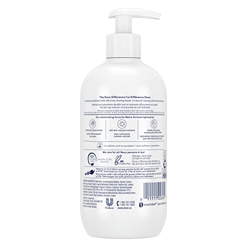 Dove Deep Moisture Hand Wash For Clean and Softer Hands Cleanser That Washes Away Dirt 13.5 oz 4 Count