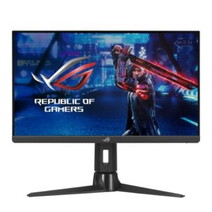 asus rog strix 24.5” 1080p hdr gaming-monitor (xg259cm) - full hd, fast ips, 240hz, 1ms, extreme low motion blur sync, g-sync compatible-kvm-support, tripod socket for webcam, usb type-c, displayport