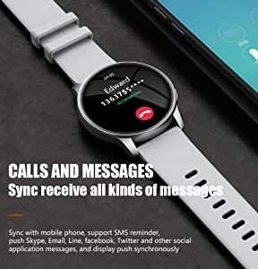 Holiday AMOLED Smartwatch, 1.3" HD Screen Activity Tracker for Fitness and Health with 14 Sports Modes, 3 ATM Waterproof, Monitor SpO2, Heart Rate, Sleep, Stress for Men and Women for Android iOS