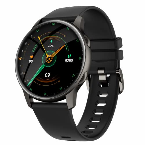 Holiday AMOLED Smartwatch, 1.3" HD Screen Activity Tracker for Fitness and Health with 14 Sports Modes, 3 ATM Waterproof, Monitor SpO2, Heart Rate, Sleep, Stress for Men and Women for Android iOS