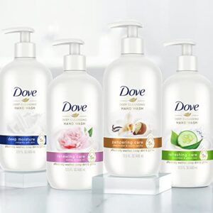 Dove Deep Moisture Hand Wash For Clean and Softer Hands Cleanser That Washes Away Dirt 13.5 oz 4 Count