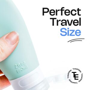 Travel Bottles for Toiletries and Travel Size Containers TSA Approved and Easy-to-Use Travel Size Bottles Made of Silicone & Travel Essentials by Enzi