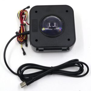 USB Arcade Game Trackball Mouse Illuminated LED Round 4.5cm USB Connector Screws