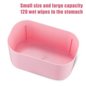 oAutoSjy Baby Wipe Warmer USB Wet Wipes Dispenser Adjustable Precise Temperature Control Portable Wet Wipe Warmer Evenly and Quickly Overall Heating Large Capacity Diaper Holder Wet Tissue Box Pink