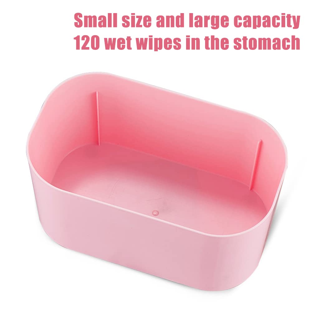 oAutoSjy Baby Wipe Warmer USB Wet Wipes Dispenser Adjustable Precise Temperature Control Portable Wet Wipe Warmer Evenly and Quickly Overall Heating Large Capacity Diaper Holder Wet Tissue Box Pink