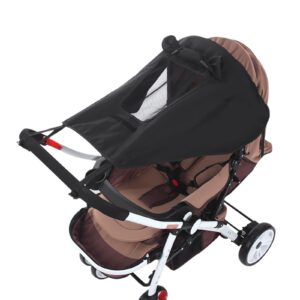 itoda baby stroller sun shades with viewing window, universal breathable travel walking outdoor see through beach parasol windproof protective cover for seats, bassinets and carriers